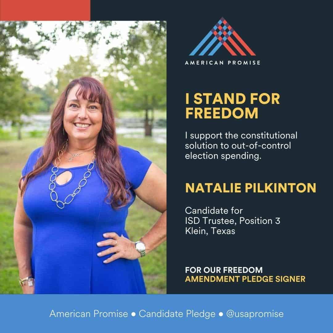 Natalie Pilkinton - Supports The For Our Freedom Amendment